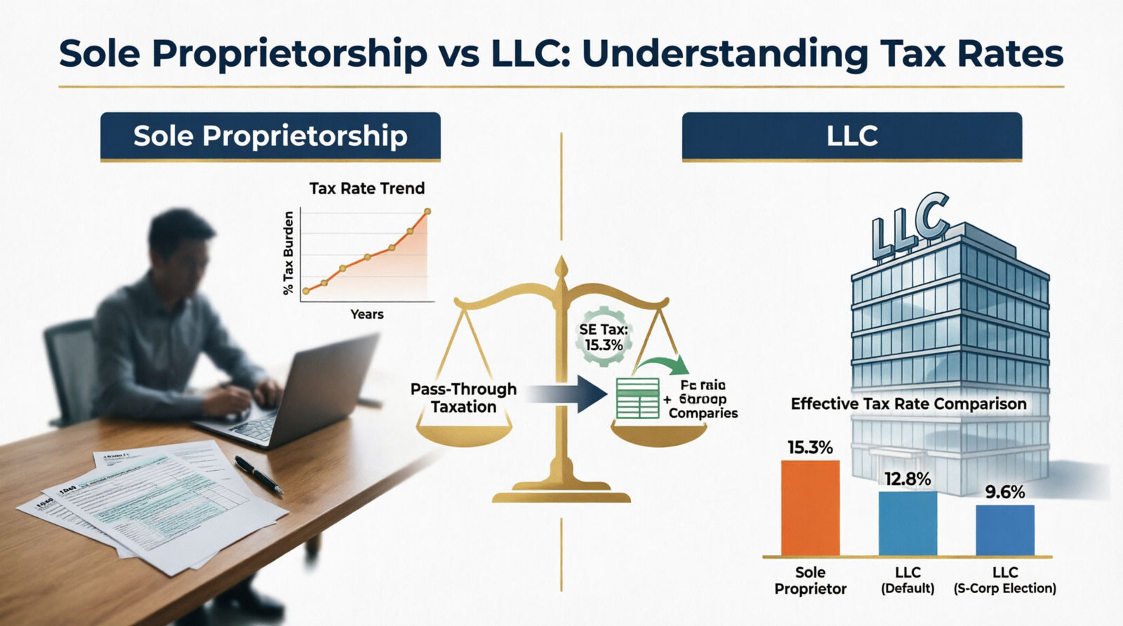 Sole Proprietorship vs LLC Tax Rates: Which Saves You More? - Trending Now